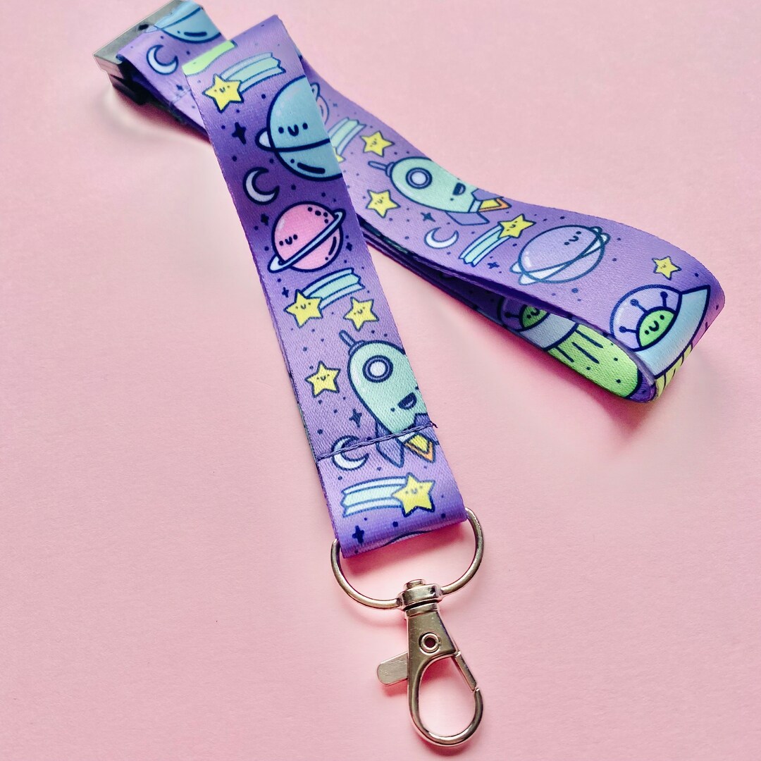 Space Cuties Lanyard - Space - Planets - Work - College - Uni - Id ...