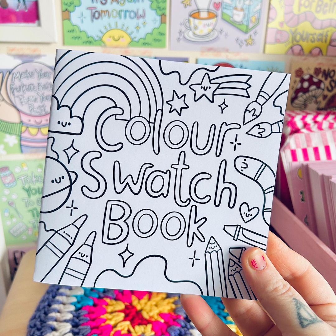 Colour Swatch Book - Colouring in - Markers - Swatching - Colouring ...