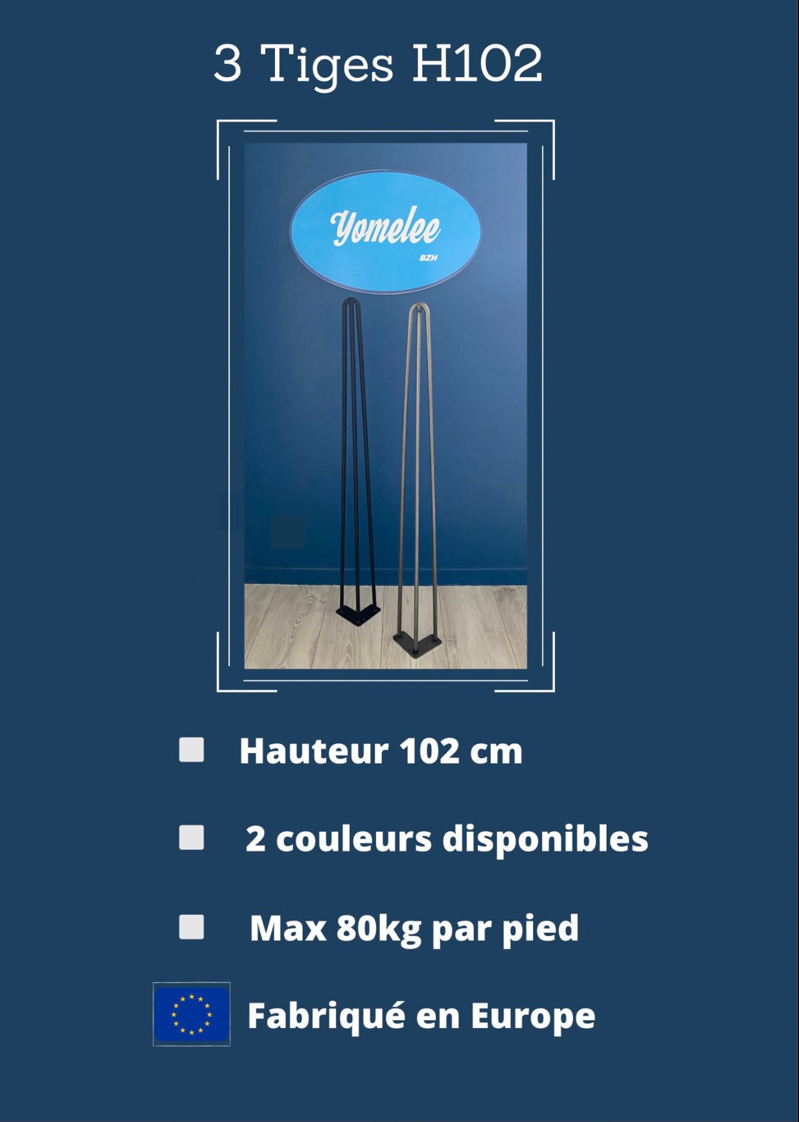 Console en Hetre style industriel avec pied en metal - Etsy France