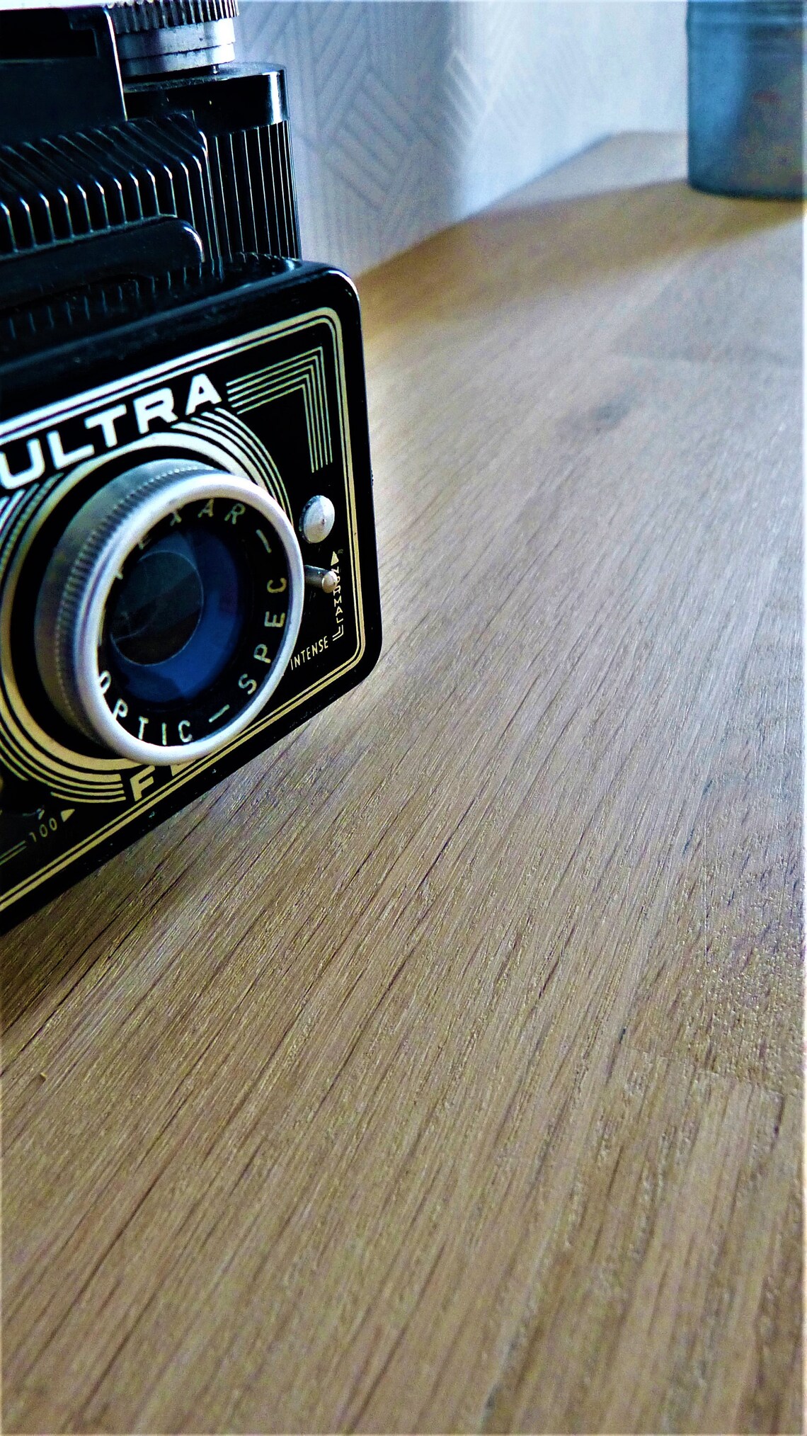 Console style industrielle en chêne avec pied métal en équerre | Etsy ...