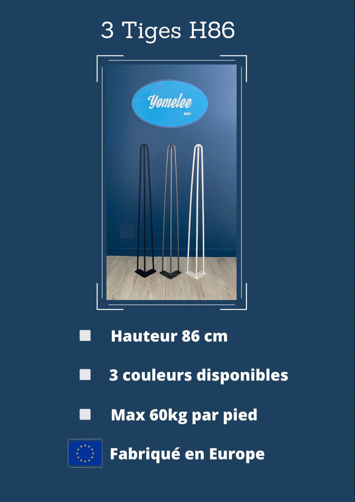 Console en Hetre style industriel avec pied en metal - Etsy France