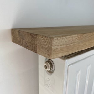Radiator Shelf in Solid Oak Without Wall Fixing - Etsy