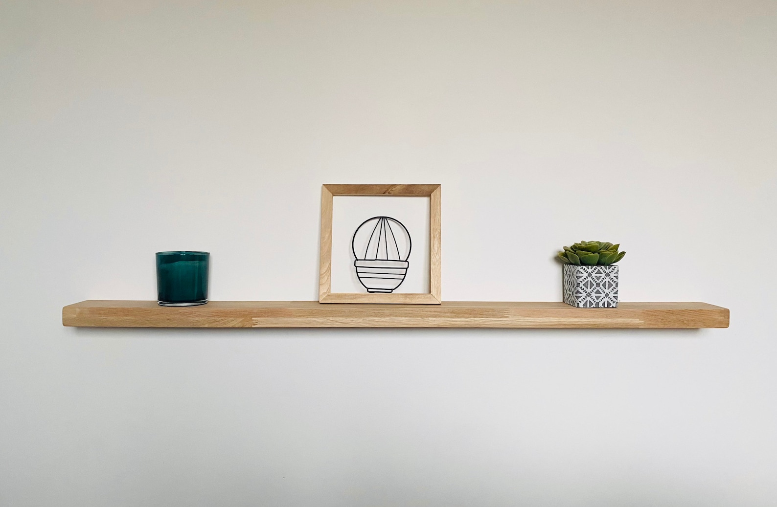 Etagere en chene massif avec fixation invisible - Etsy France