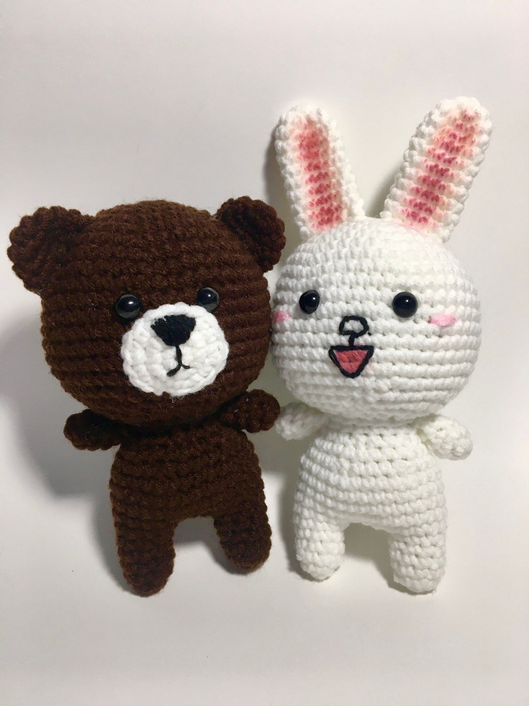 Crochet Brown & Cony LINE FRIENDS Amigurumi Plushies - Etsy