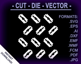 Razorblade Svg - Etsy