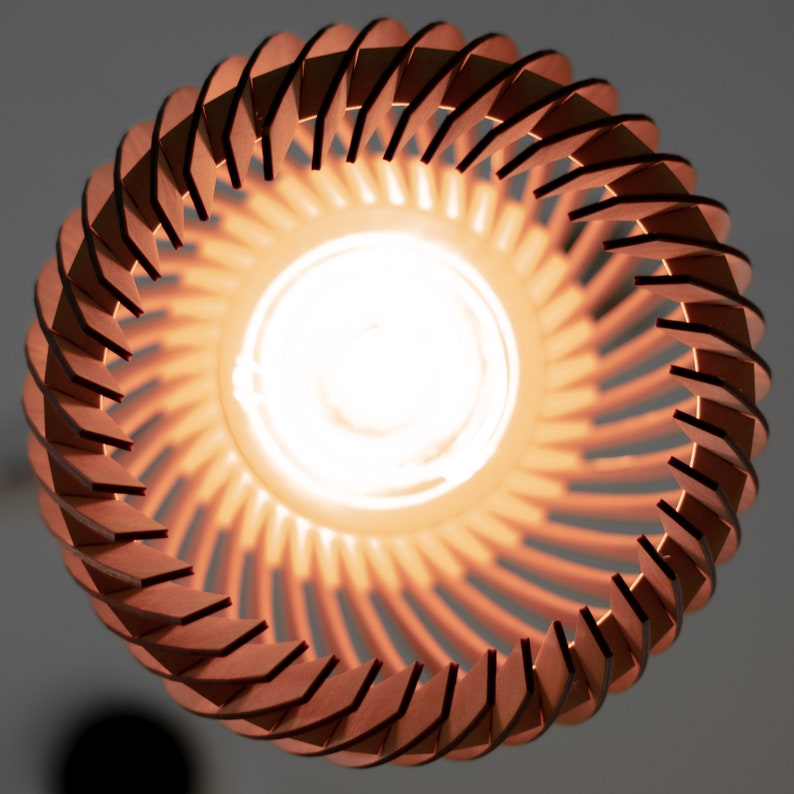 Pod-wood Pendant Lamp / Pendant Light / Modern Lamp / Wood | Etsy