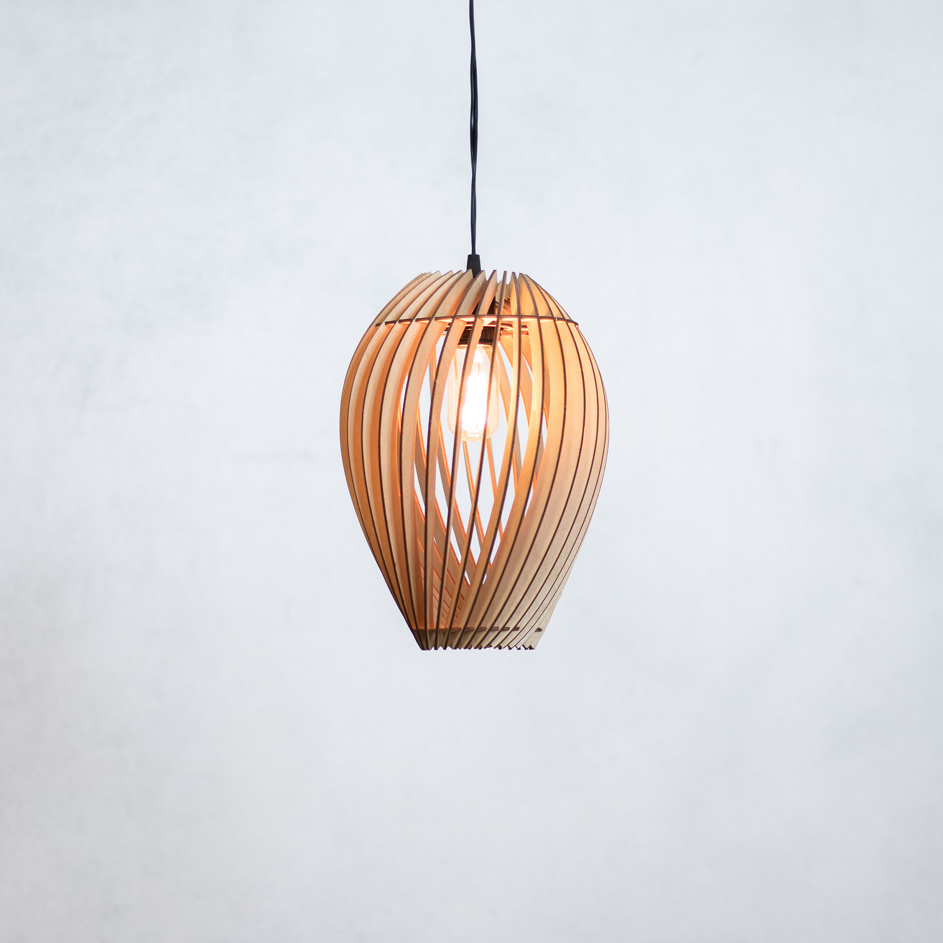 ROSE Pods-wood Pendant Light/ Hanging Light / Modern Lamp / Light ...