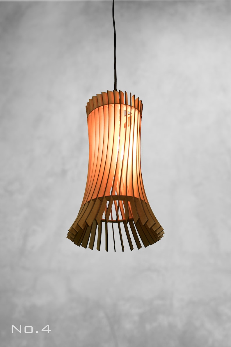 STEM Wood Pendant Lamp / Pendant Light / Modern Lamp / Wood | Etsy