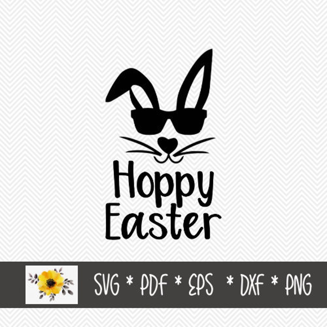 Hoppy Easter SVG | Easter SVG | Silhouette Cut File | Cricut Cut File ...