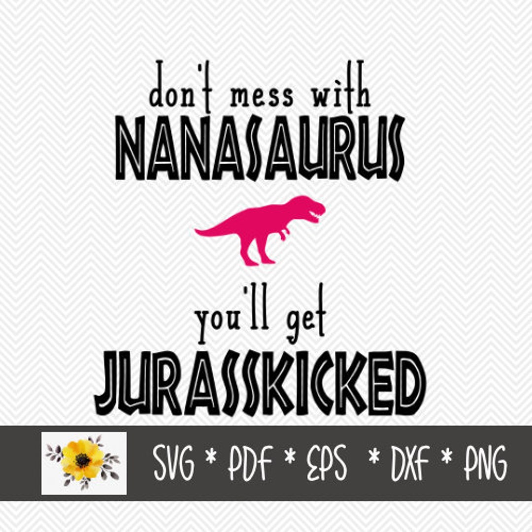 Nanasaurus SVG | Baby Onesie SVG | Silhouette Cut File | Cricut Cut ...