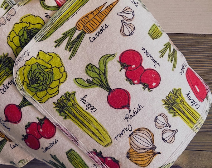 Zero Waste Home Essentials: Set of 12 Kitchen Cloths - Reusable Flannel ...