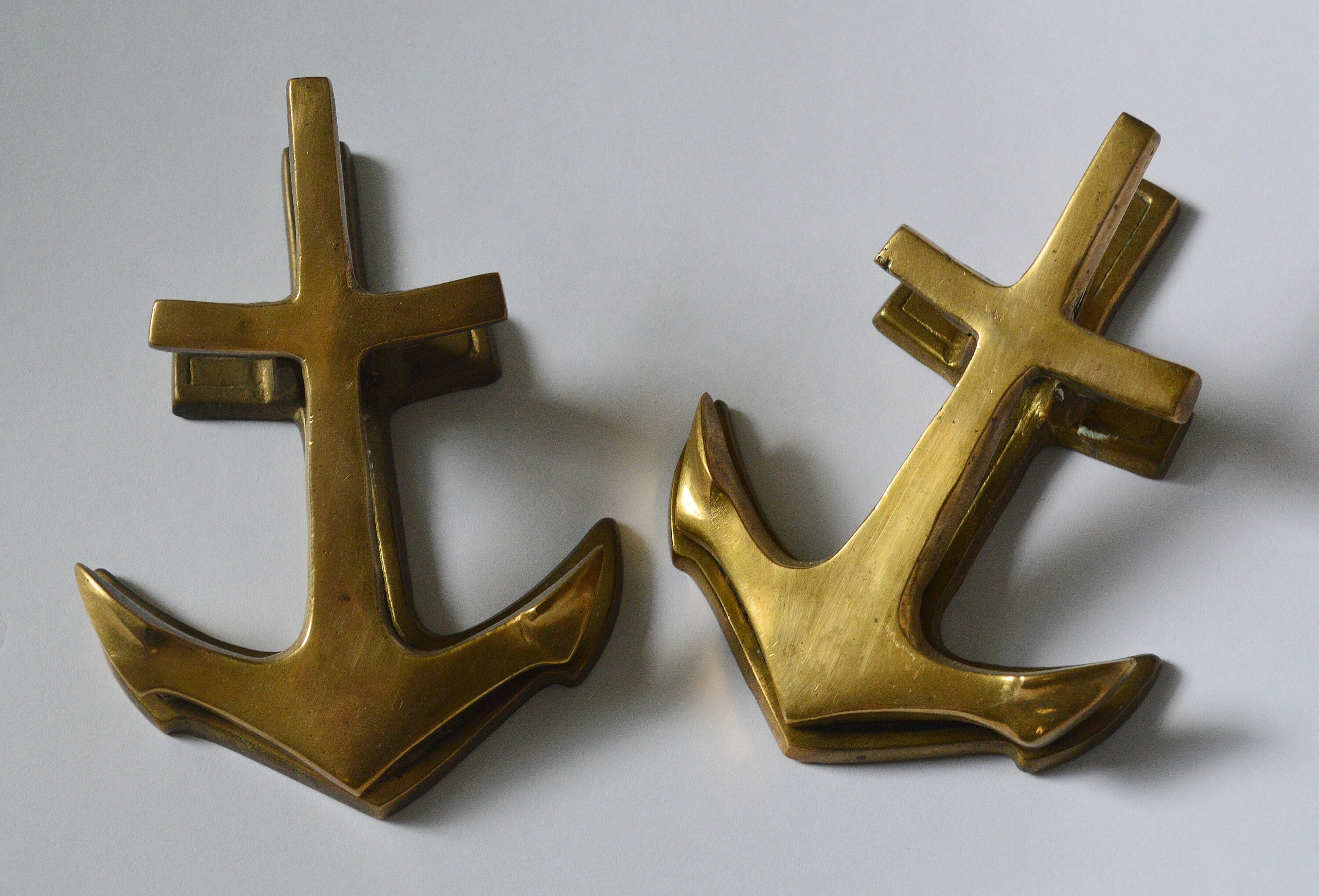 Office & Desk Storage Vintage Solid Brass Anchor and Rope Paper Clip ...