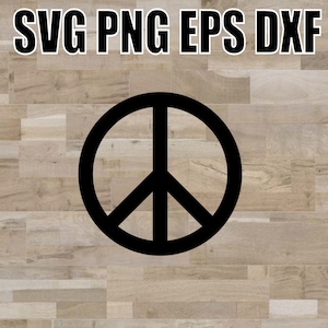 Peace Sign Svg / Png / Eps / Dxf - Etsy