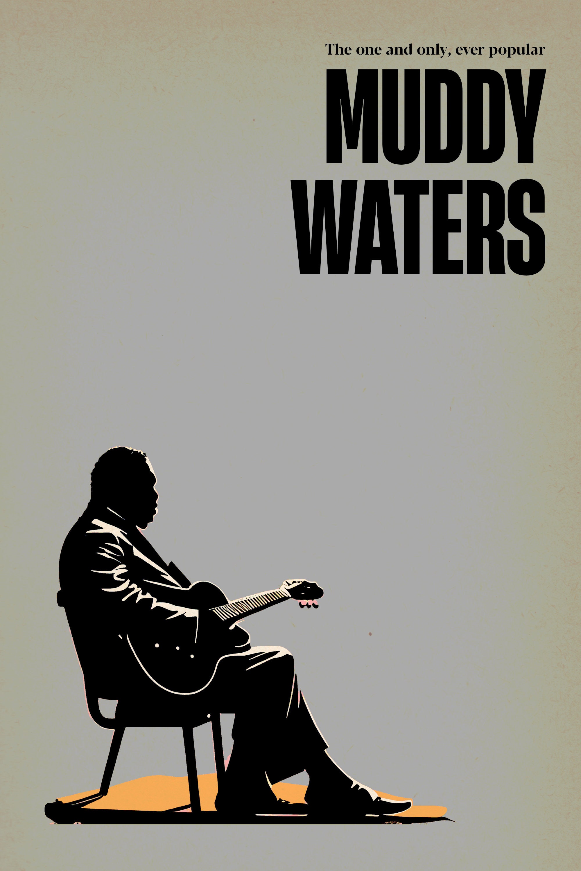 Muddy Waters Minimalist Vintage Poster 24 X 36 - Etsy