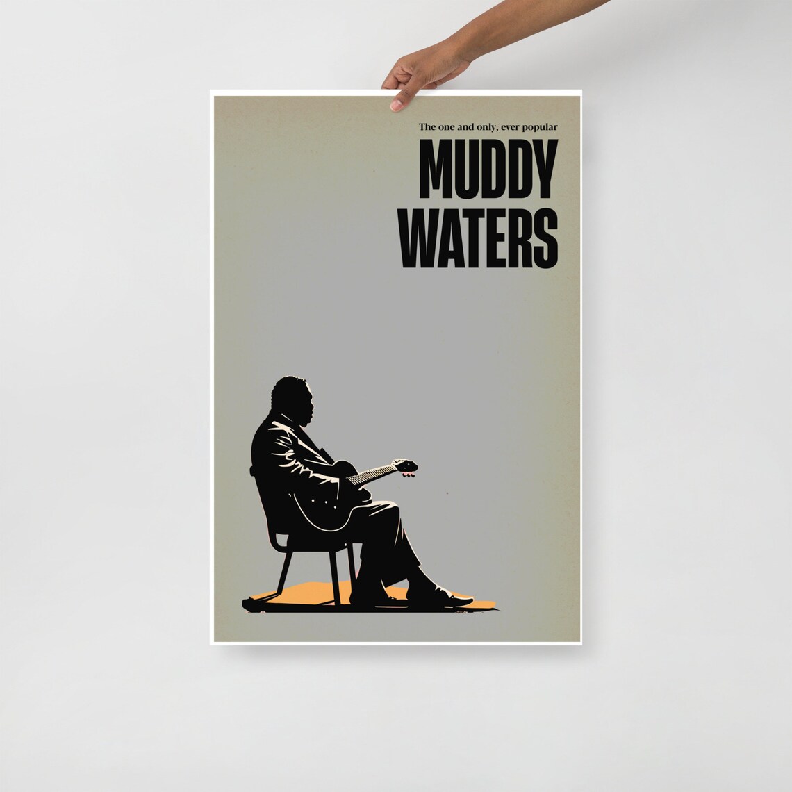 Muddy Waters Minimalist Vintage Poster 24 X 36 - Etsy