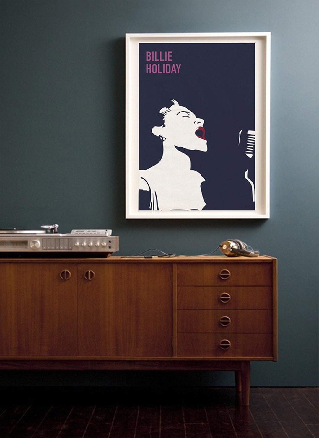 Billie Holiday Vintage Minimalist Jazz Poster 24 X 36 - Etsy