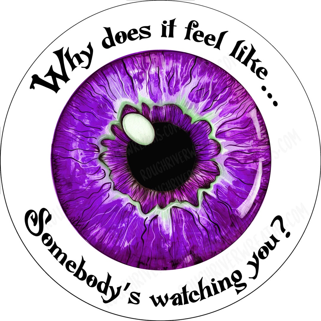 Eyeball Halloween Wreath Sign, Halloween Wreath Sign, Somebody's ...