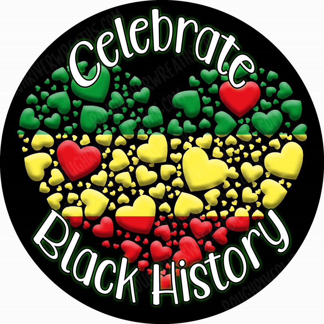 Celebrate Black History Wreath Sign, Black History Wreath Sign, Black ...