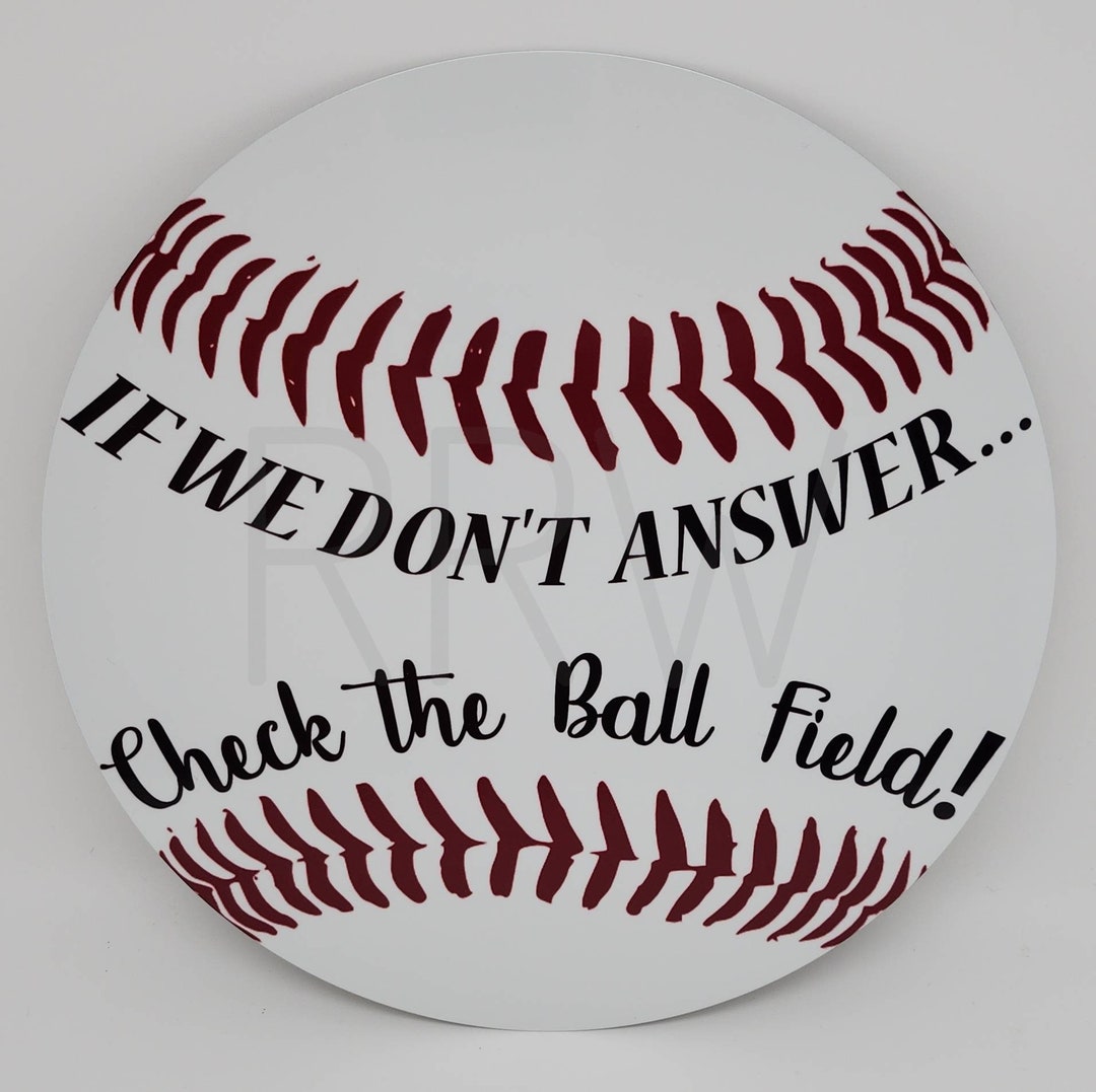 Baseball Wreath Sign Softball Wreath Sign Metal Wreath Sign - Etsy