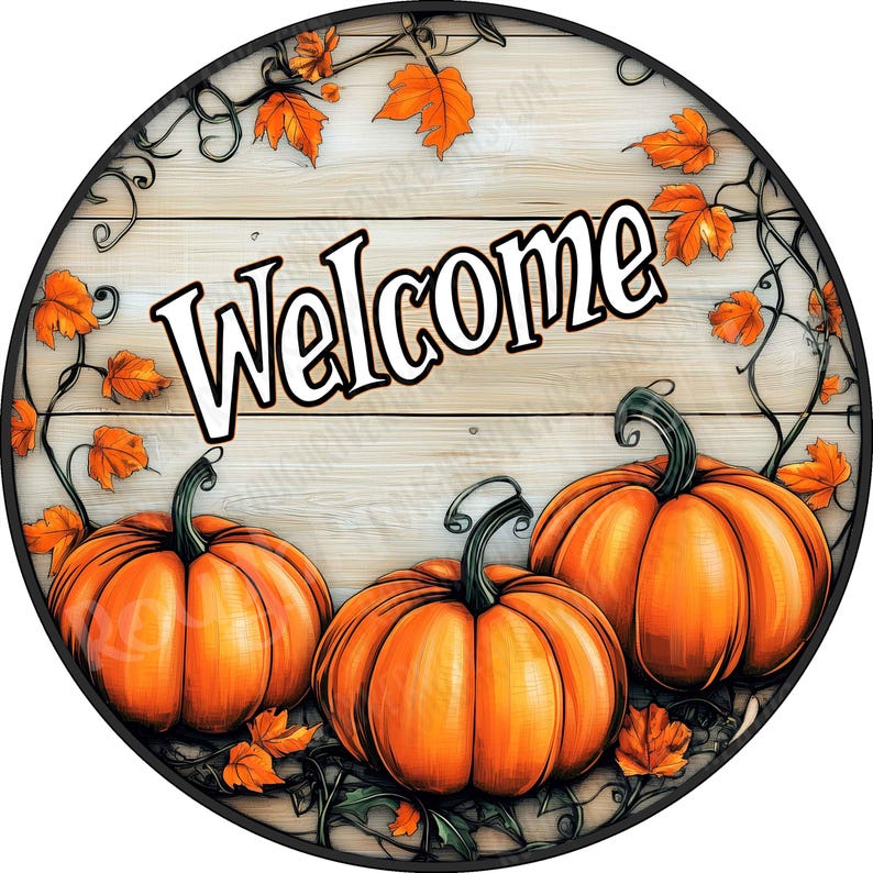 Pumpkin Wreath Sign, Fall Sign, Pumpkin Wreath Sign, Aluminum Wreath ...