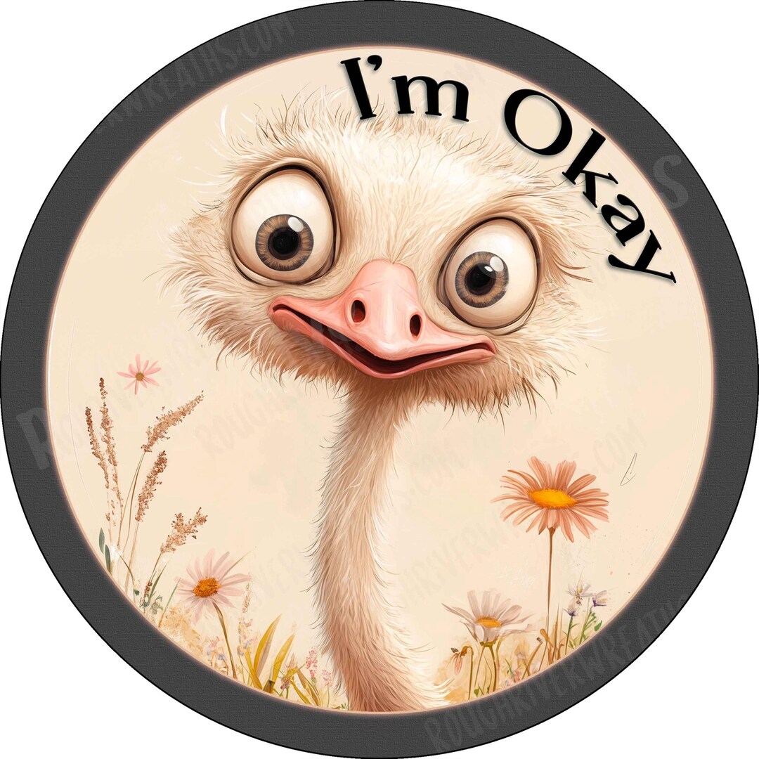 Welcome Ostrich Wreath Sign, Welcome Wreath Sign,aluminum Sign for ...