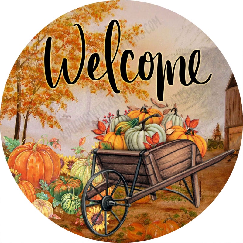 Fall Wreath Signs - Etsy