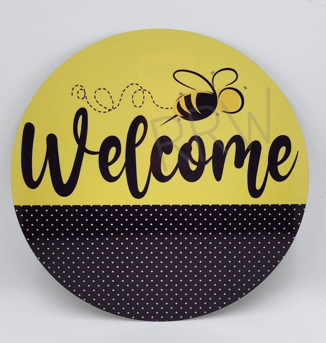 Bee Wreath Sign Bee Decor Spring Summer Sign Black and - Etsy