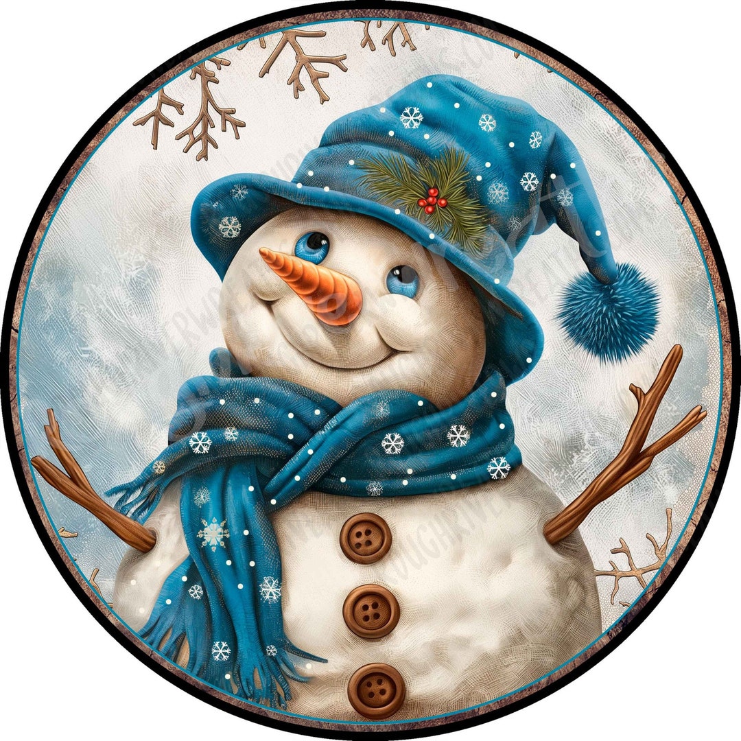 Snowman Welcome Wreath Sign, Snowman, Christmas Snowman Wreath Sign ...