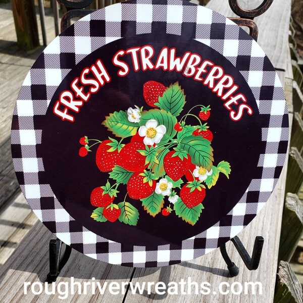 Strawberry Sign - Etsy