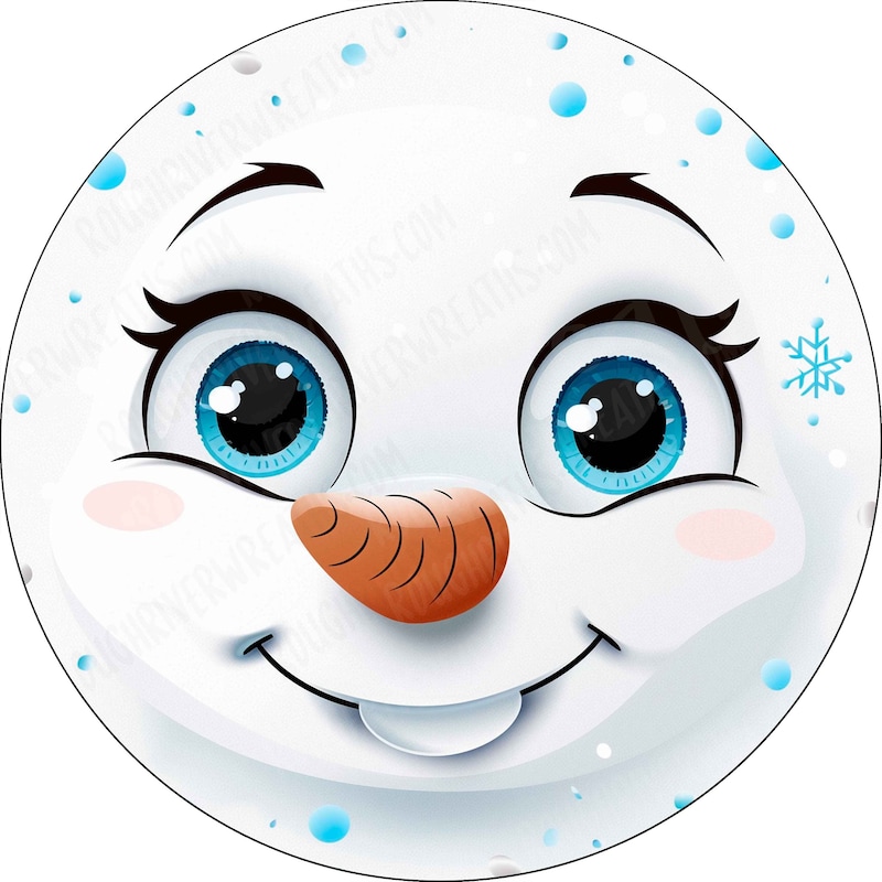 Snowman Face Wreath - Etsy