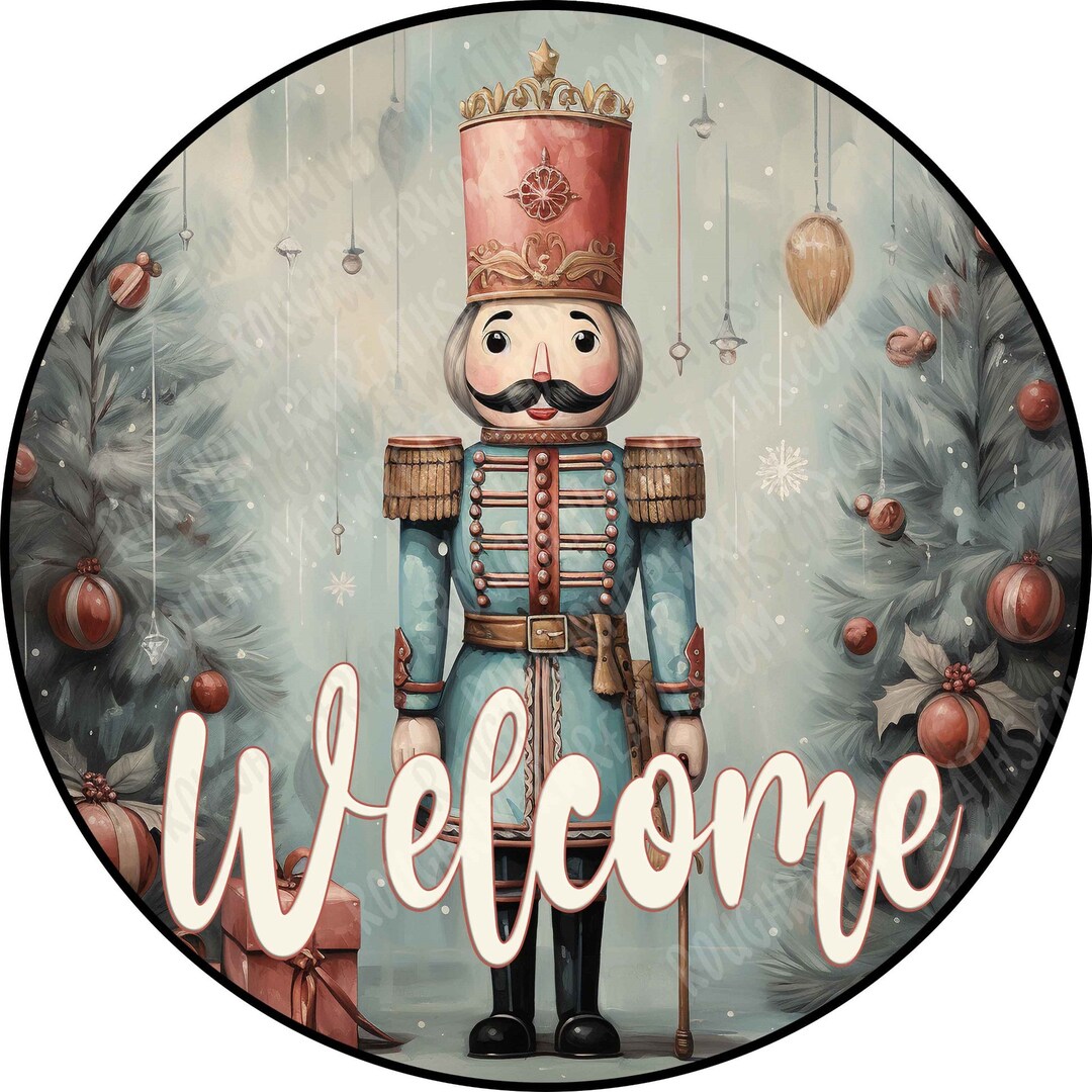 Nutcracker Wreath Sign, Nutcracker Christmas Wreath Sign, Nutcracker ...