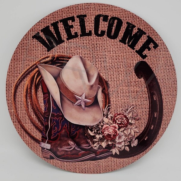 Western Theme Welcome Sign - Etsy
