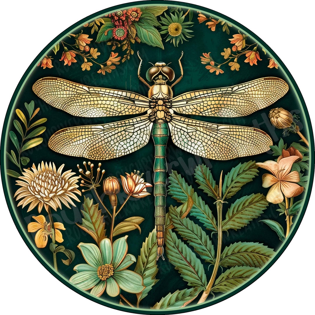 Welcome Dragonfly Wreath Sign, Welcome Wreath Sign, Metal Wreath Sign ...