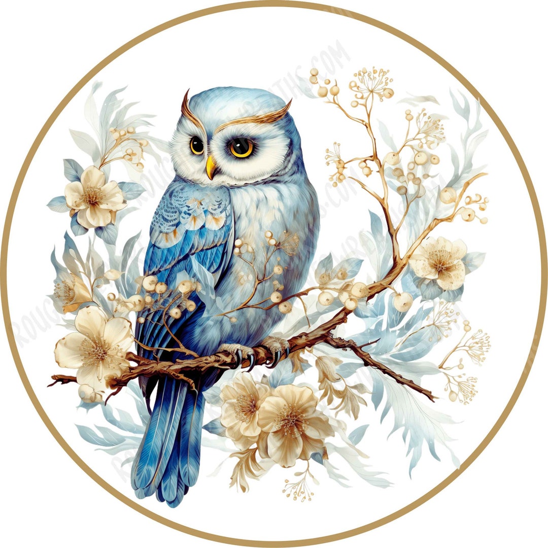 Owl Welcome Sign, Owl Sign, Victorian Owl Wreath Sign, Cute Owl Sign ...