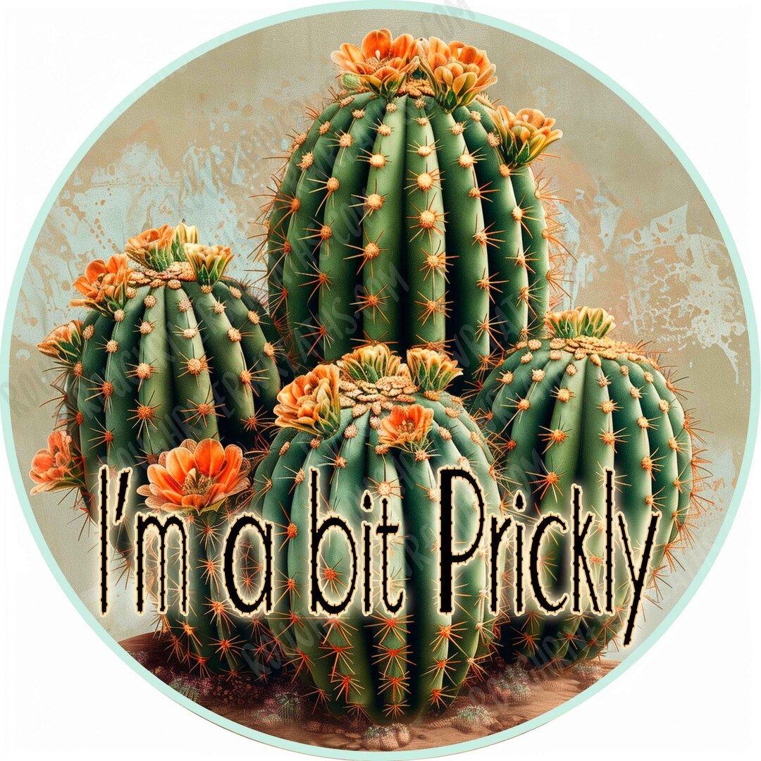 Cactus Flower Wreath Sign, Southwest Wreath Sign, Desert Welcome ...