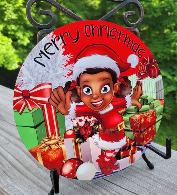 Wreaths & Door Hangers Home & Living Metal Wreath Sign Christmas Wreath ...