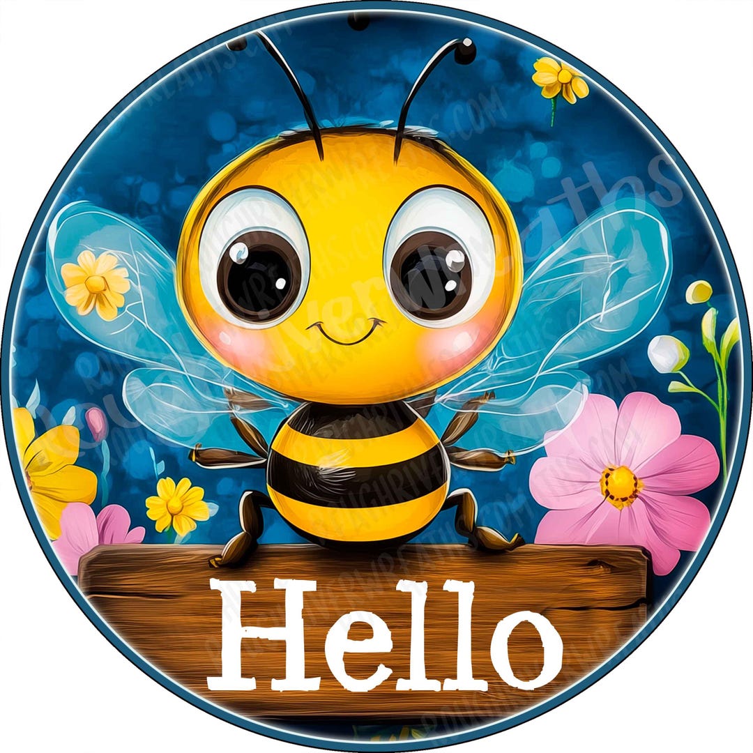 Bee Sign, Bee Decor, Spring Summer Sign, Black and Yellow Sign ...