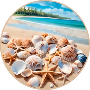 Beach Wreath Sign - Welcome Wreath Sign - Wreath Sign Beachy - Colorful ...