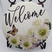 Welcome Wreath Sign Daisy Welcome Sign Elegant Welcome - Etsy