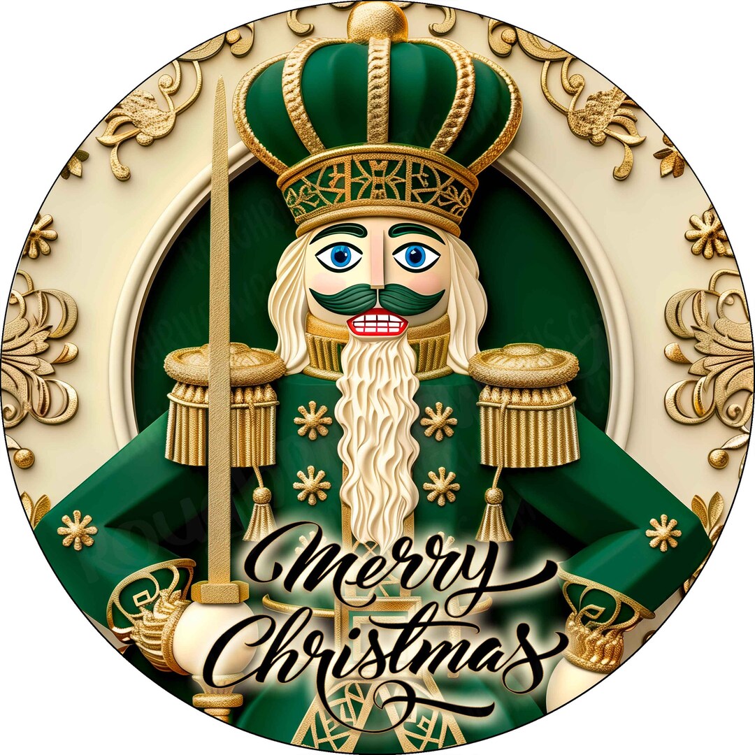Nutcracker Wreath Sign, Christmas Wreath Sign, Nutcracker Sign, Holiday ...