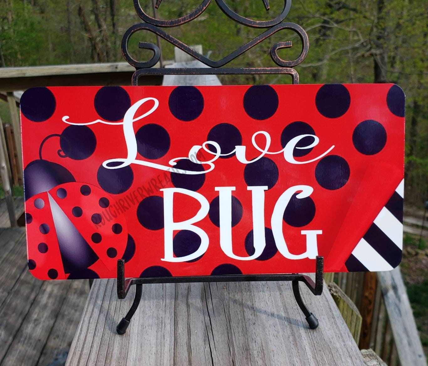 Love Bug Ladybug Wreath Sign Ladybug Wreath Sign Love Bug | Etsy