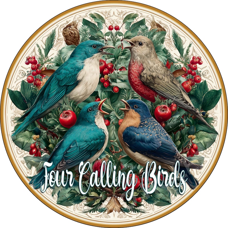 4 Calling Birds - Etsy