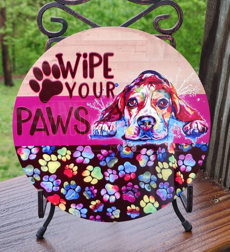 Colorful Dog Sign Dog Wreath Sign Dog Sign Dog Sign for | Etsy
