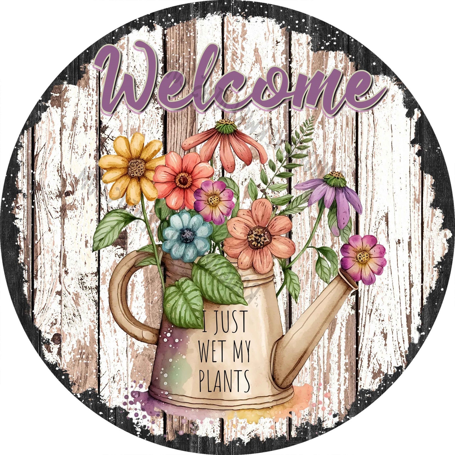 Flower Wreath Sign Floral Bouquet Wreath Sign Rustic Country - Etsy