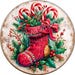 Cute Christmas Stocking Sign, Winter Sign, Aluminum Sign for Wreath ...