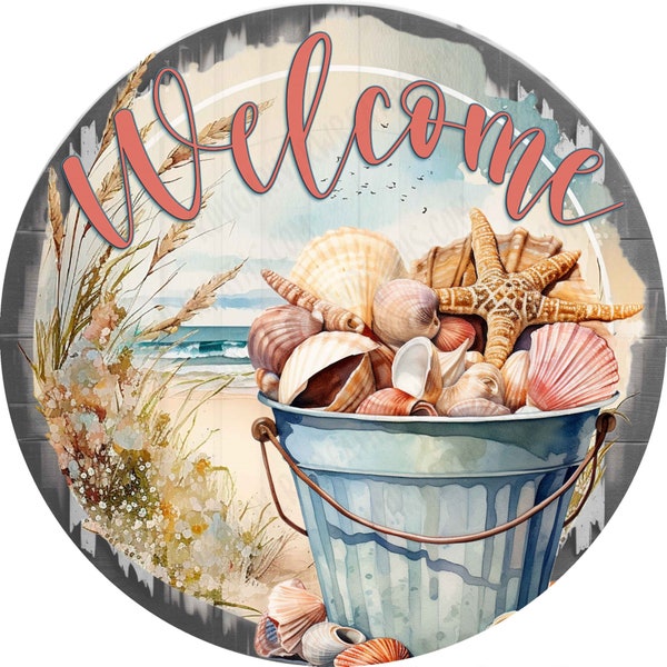 Beachy Welcome Sign - Etsy