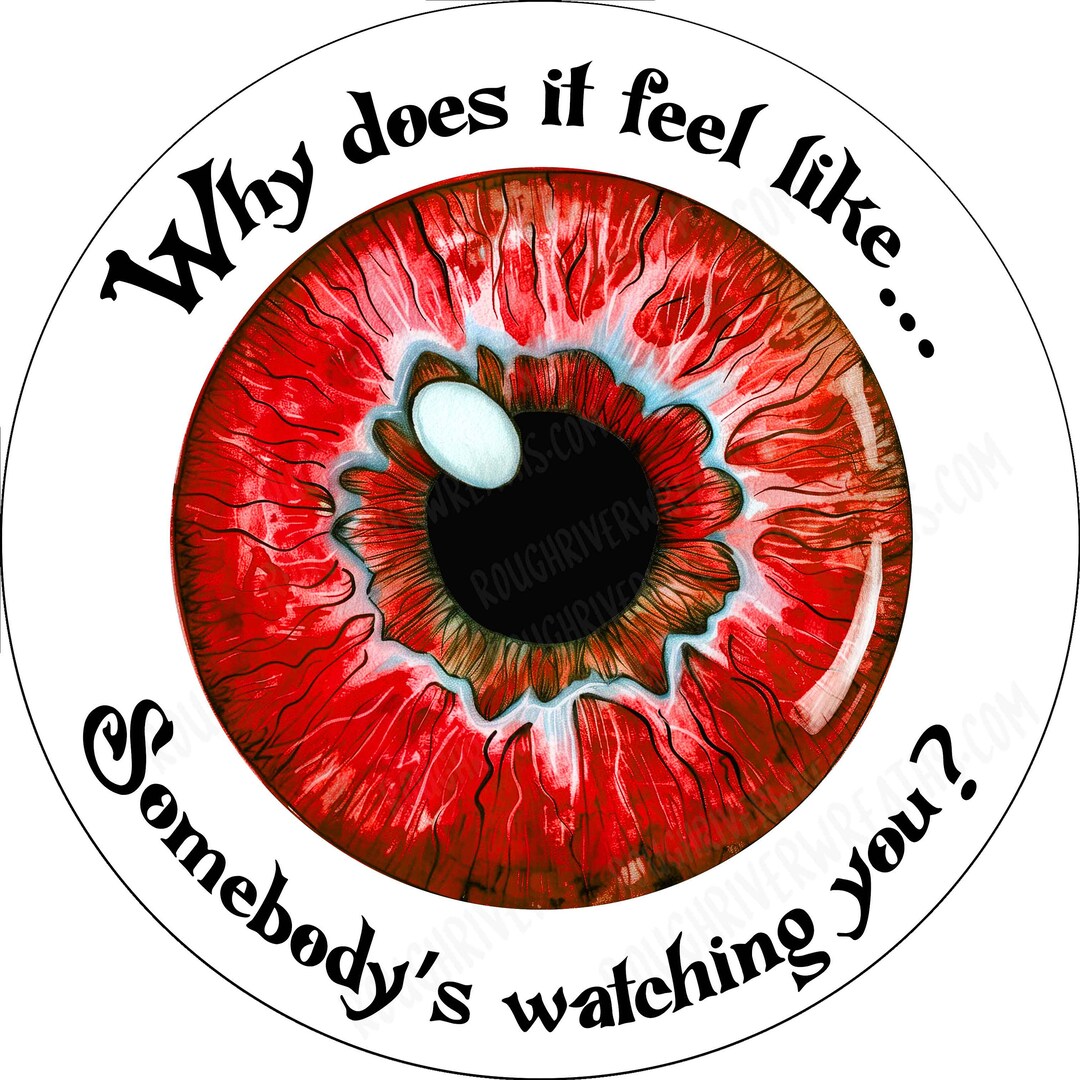 Eyeball Halloween Wreath Sign, Halloween Wreath Sign, Somebody's ...