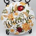 Whimsical Ladybug Sign, Ladybug Wreath Sign, Aluminum Wreath Sign ...