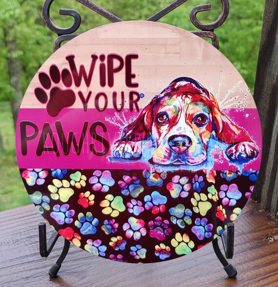 Colorful Dog Sign Dog Wreath Sign Dog Sign Dog Sign for | Etsy