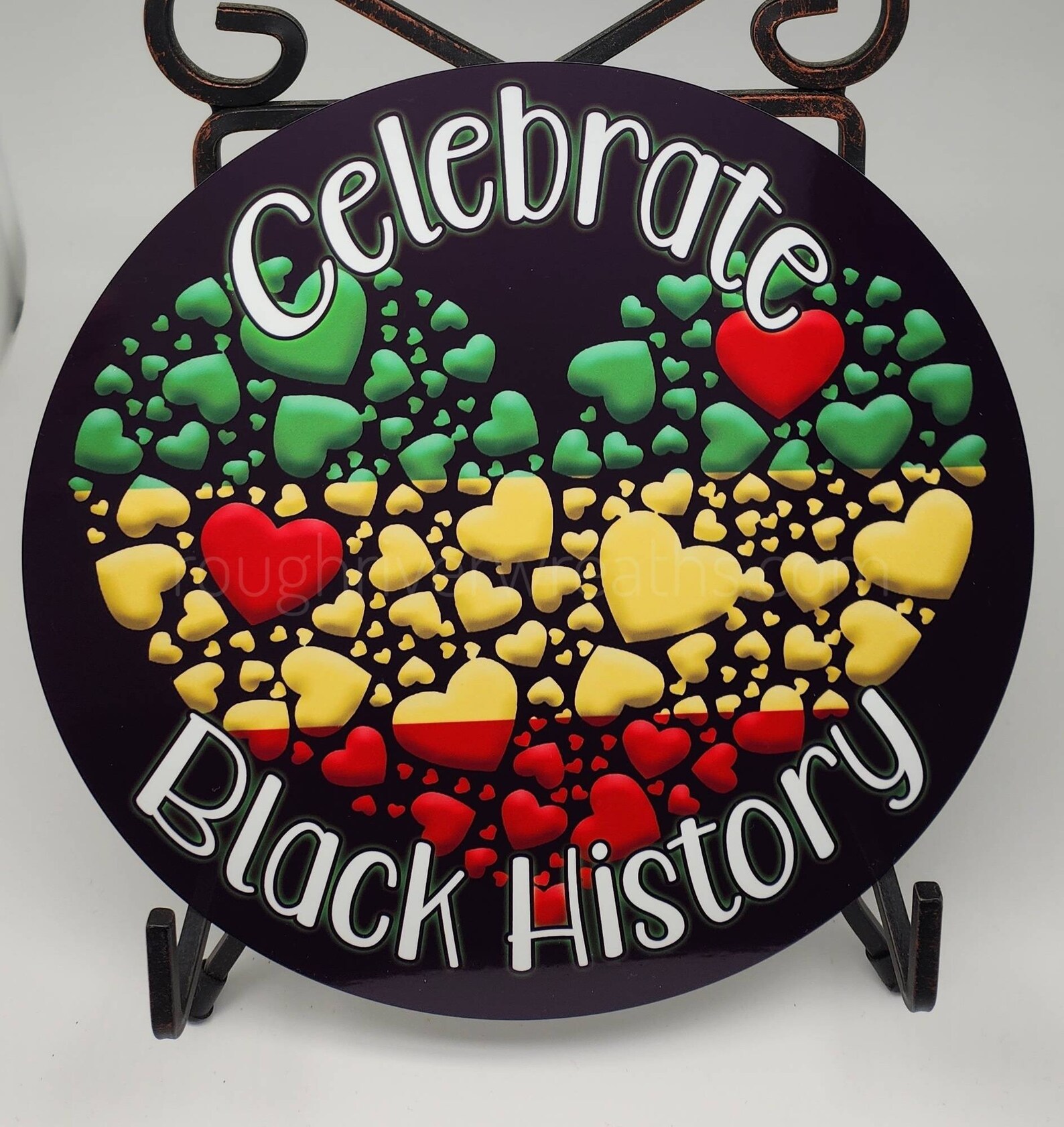 Celebrate Black History Wreath Sign Black History Wreath - Etsy